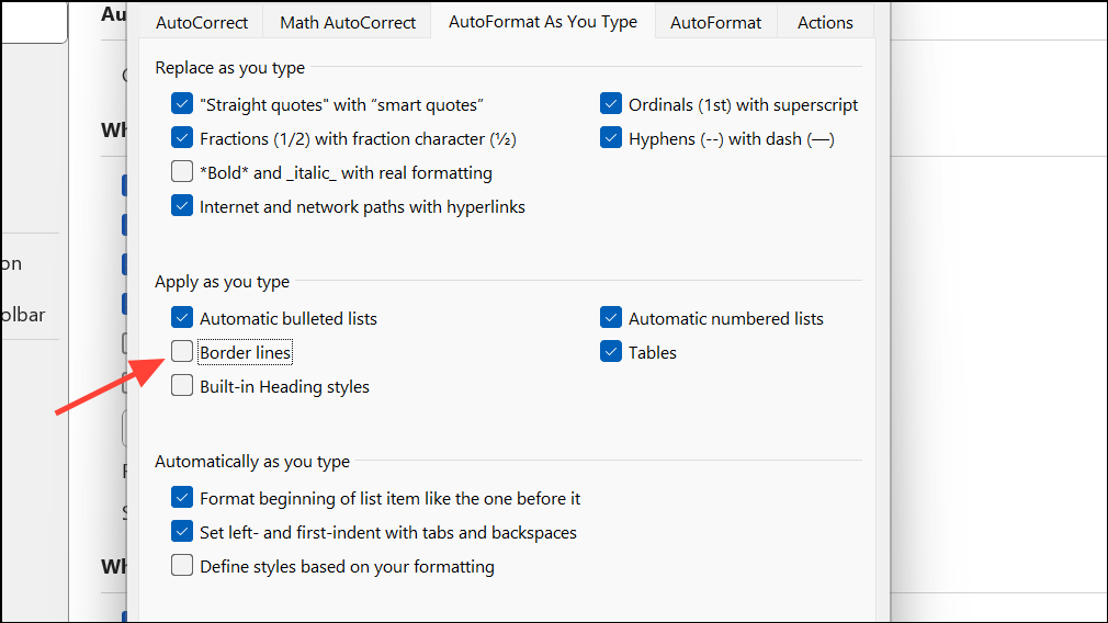 How to Stop Word from Automatically Creating Horizontal Lines