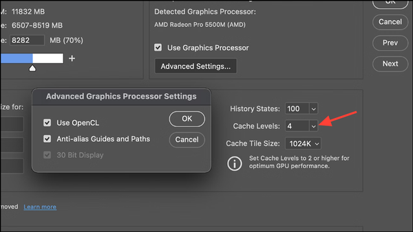 How to Fix GPU Not Supported Error in Photoshop