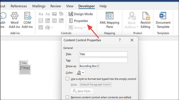 How to Use Document Property Quick Parts in Microsoft Word