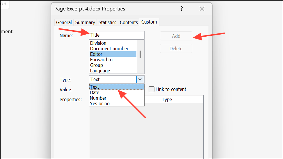 How to Use Document Property Quick Parts in Microsoft Word