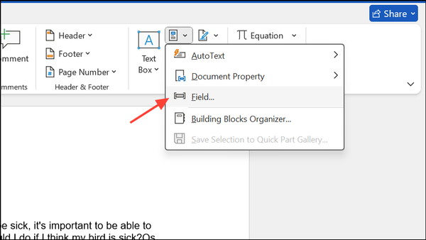 How to Use Document Property Quick Parts in Microsoft Word