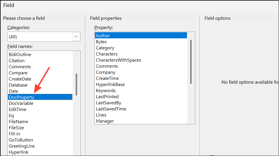 How to Use Document Property Quick Parts in Microsoft Word