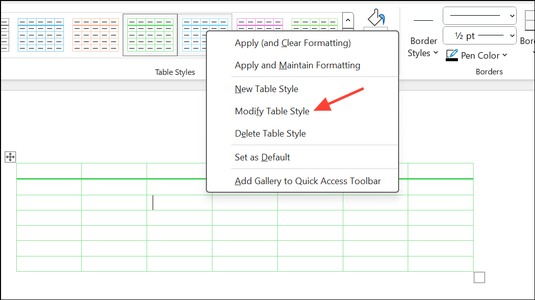 How to Display and Modify Table Properties in Word