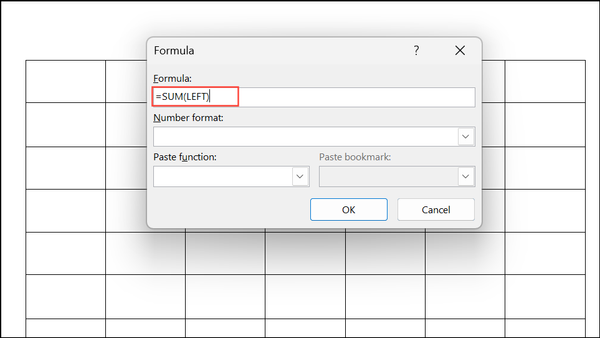 How to Add Formulas to Tables in Word
