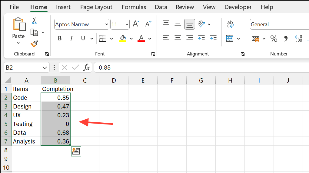 How to Create Progress Bars in Microsoft Excel
