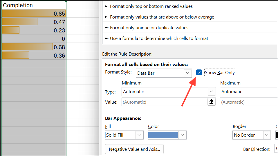 How to Create Progress Bars in Microsoft Excel