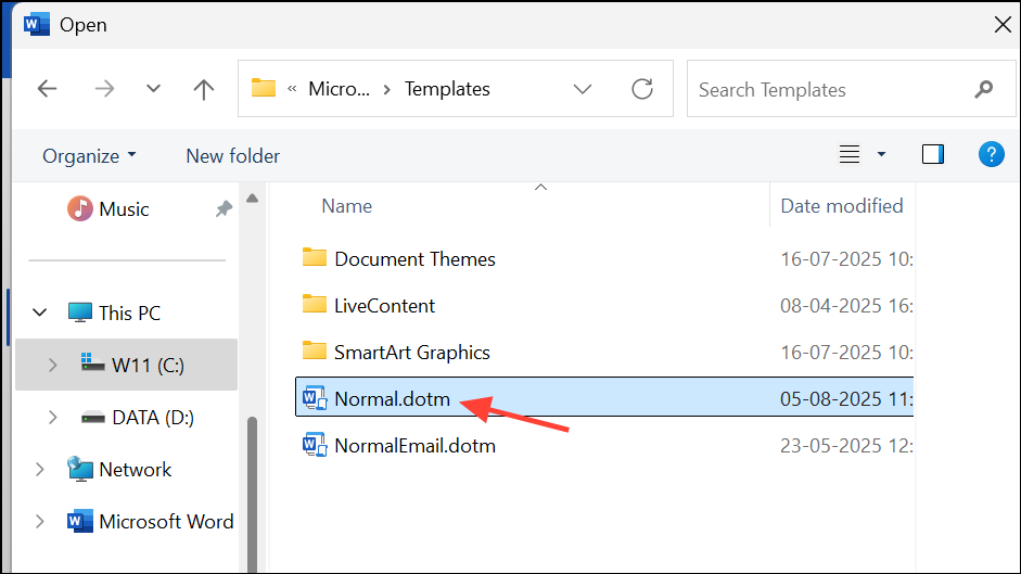How to Change the Normal Template (Normal.dotm) in Microsoft Word