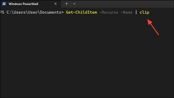 How to Copy List of File and Folder Names to Clipboard in Windows 11