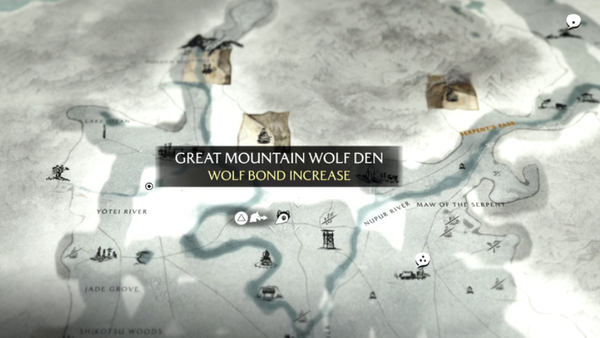 Ghost of Yotei Wolf Den locations — every den by region