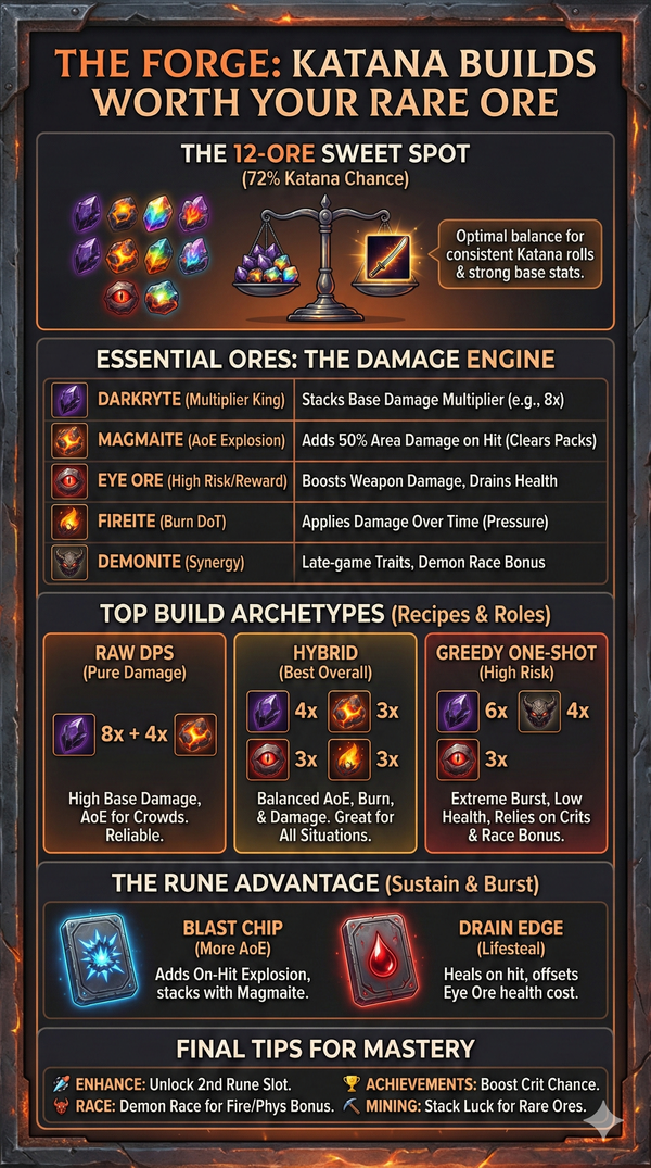 The Forge Katana builds that are worth your rare Ore