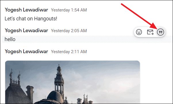 How to Quote and Reply to a Specific Message in Google Chat