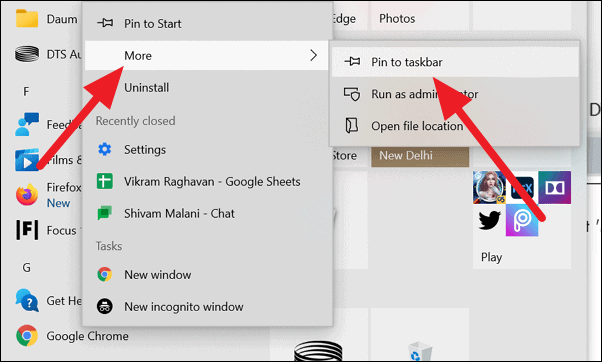 How to Add Google Chrome to Desktop or Pin it to Taskbar