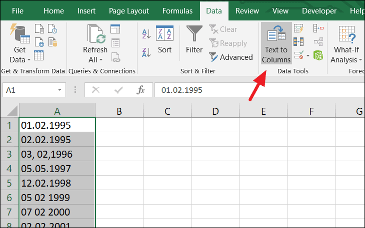 How to Convert Text to Date in Excel