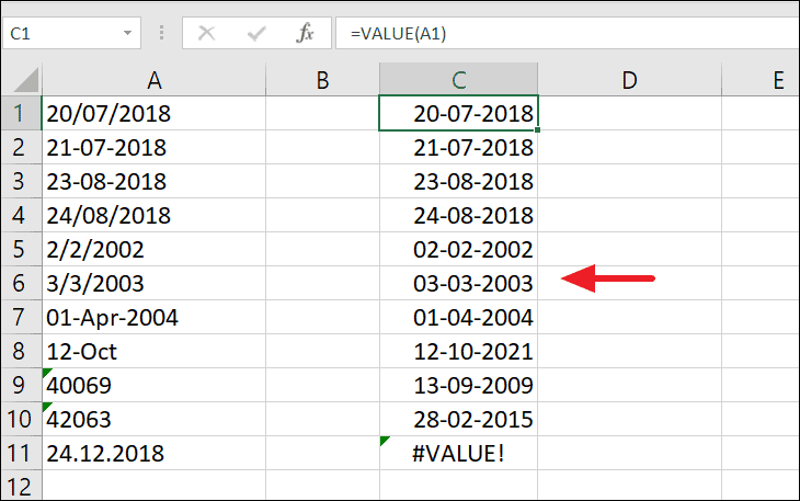 How to Convert Text to Date in Excel