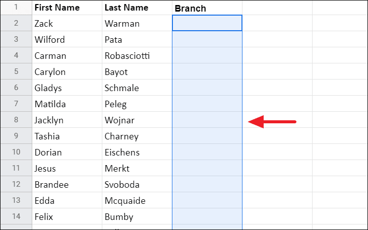 How to Insert a Drop Down Menu in Google Sheets