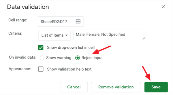 How to Insert a Drop Down Menu in Google Sheets