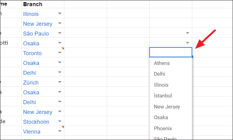 How to Insert a Drop Down Menu in Google Sheets