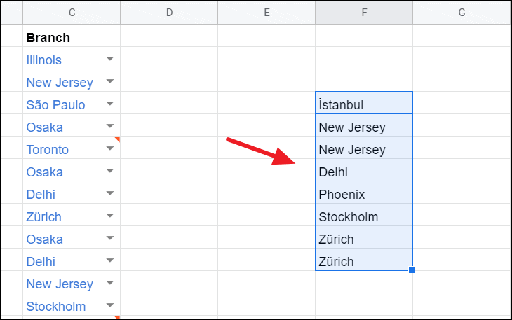How to Insert a Drop Down Menu in Google Sheets