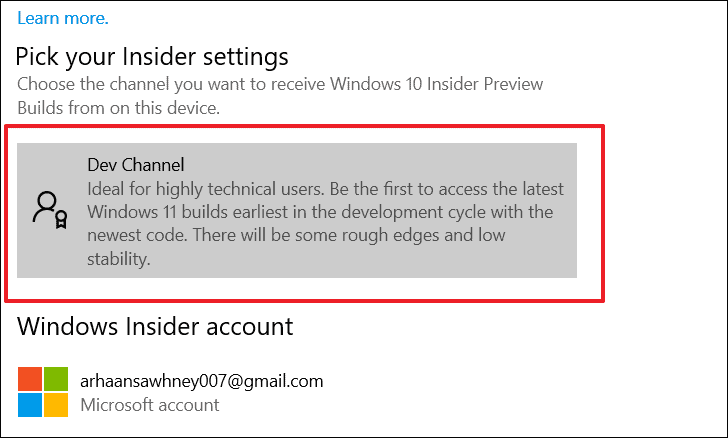 How to Register for Windows 11 Dev Channel from Insider Preview Program