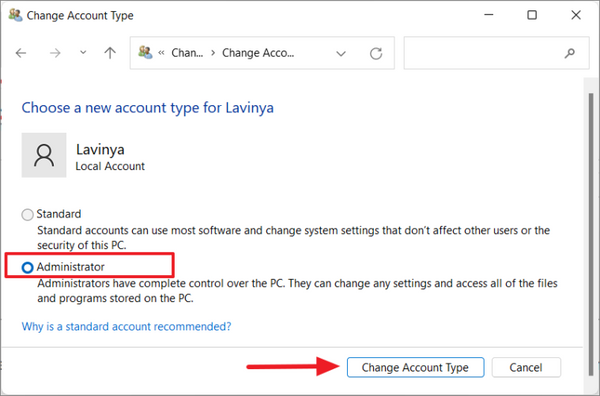 How to Change Administrator on Windows 11