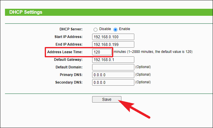 How to Change DHCP Lease Time in Windows 11
