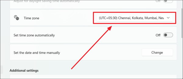 How to Change Time on Windows 11