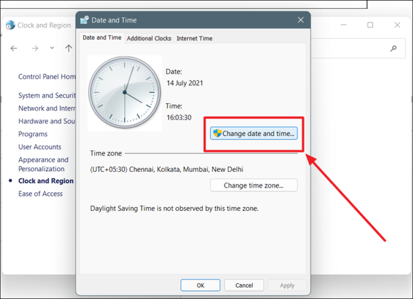 How to Change Time on Windows 11