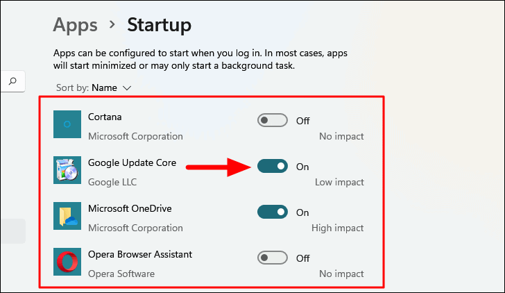 How to Disable Startup Programs in Windows 11