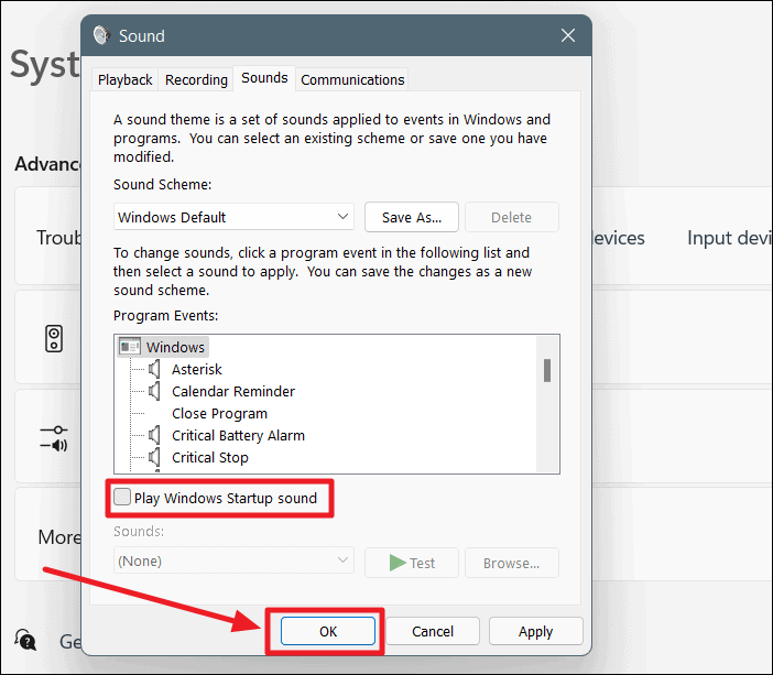 How to Disable Windows 11 Startup Sound