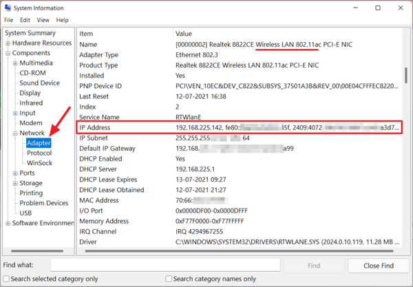 How to Find IP Address in Windows 11
