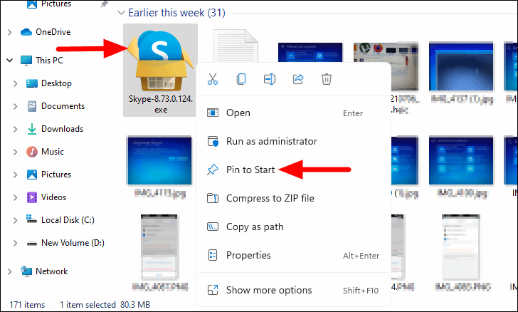 How to Pin Files and Folders to Start Menu in Windows 11