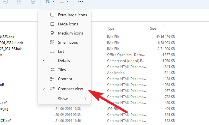 How to Quickly Show Files in List View or Large Icons (Thumbnails) in ...