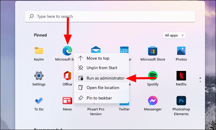 How to 'Run as Administrator' on Windows 11