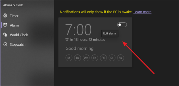How to Set an Alarm in Windows 11