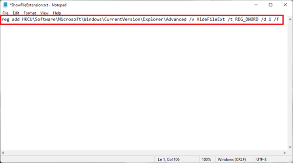 How to Show File Extension in File Explorer on Windows 11