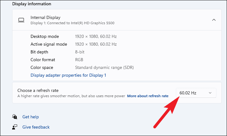 How to Change Refresh Rate in Windows 11