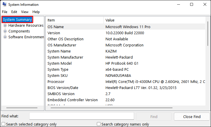 How to Check Computer Specs in Windows 11