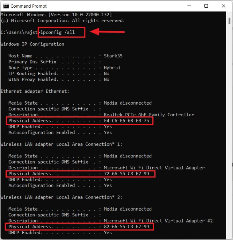 How to Find MAC Address on Windows 11