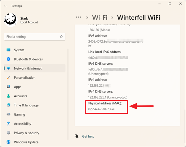 How to Find MAC Address on Windows 11