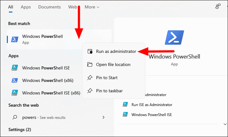 How to Open Windows Powershell as an Admin on Windows 11