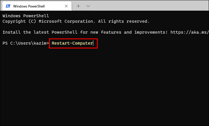 How to Restart Windows 11
