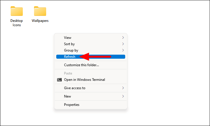 How to Refresh Folder Items in Windows 11