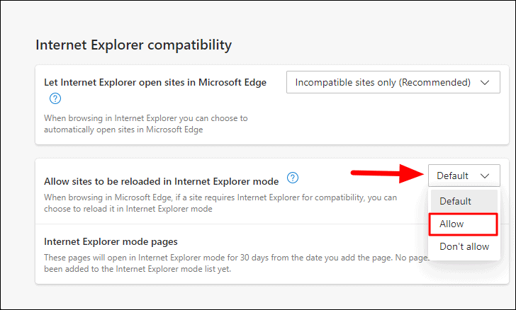 How to Enable and Use IE Mode Compatibility in Edge Browser