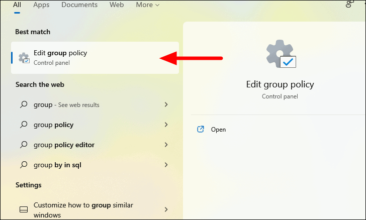 How to Open Group Policy Editor on Windows 11