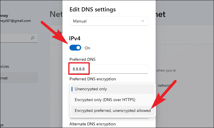 How to Change DNS in Windows 11