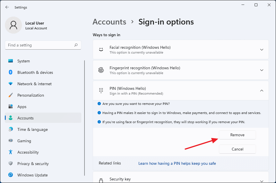 How to Set Up a PIN on your Windows 11 PC
