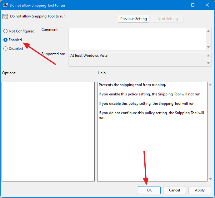 How to Disable Snipping Tool on Windows 11