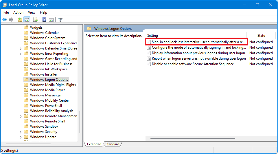How to Enable or Disable Automatic Sign-in After Update on Windows 11