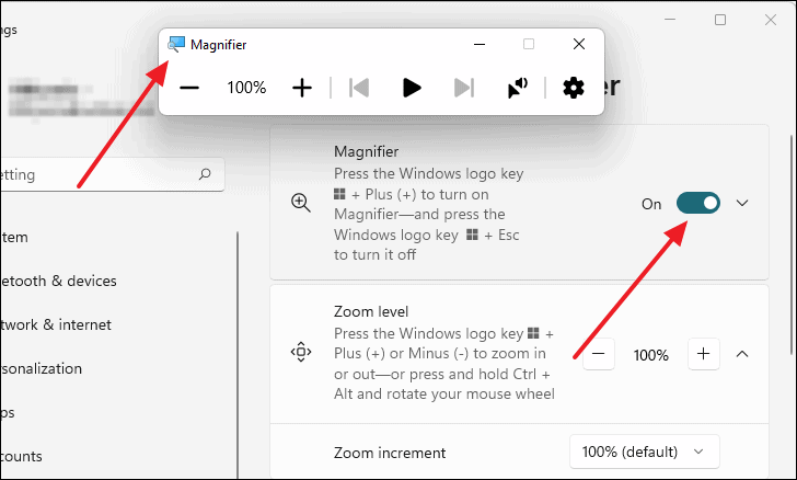 How to Change Zoom Level for Magnifier in Windows 11