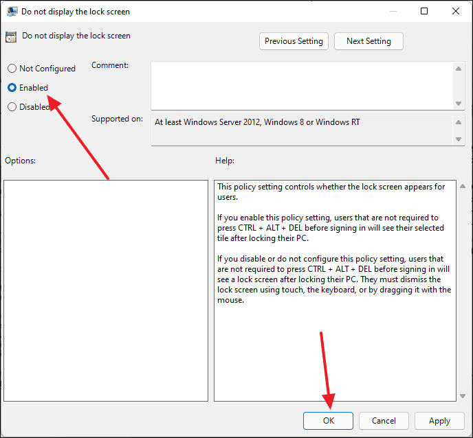 How to Disable or Turn Off Lock Screen on Windows 11